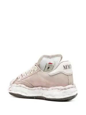 Mihara Yasuhiro Round Toe Lace Up Trainers - Pink