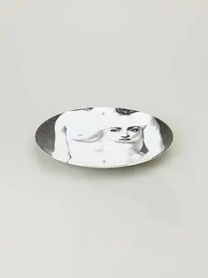 FORNASETTI Nude Face Plate - Black