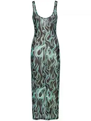 Philipp Plein Flame Dress - Black