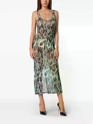 Philipp Plein Flame Dress - Black