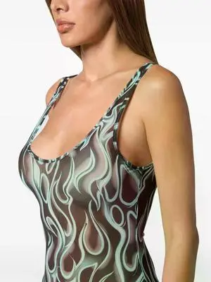 Philipp Plein Flame Dress - Black
