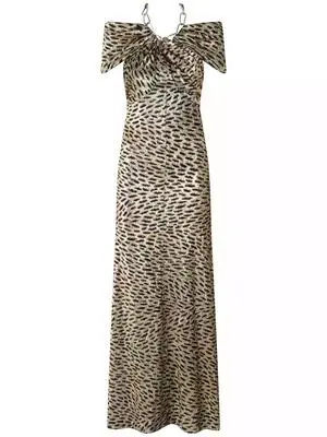 Rabanne Leopard-print Maxi Dress