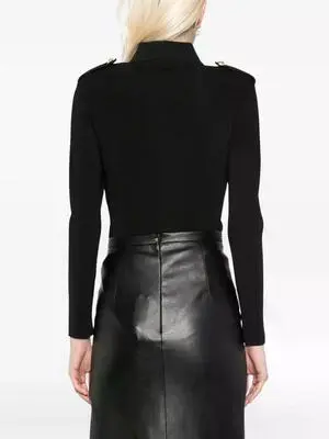 TOM FORD Ribbed Knit Bodysuit - Black