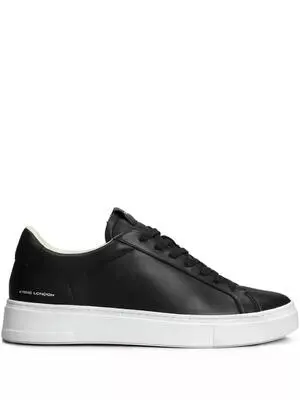 CRIME LONDON Leather Low-top Sneakers - Black