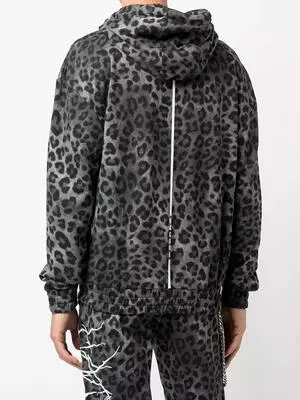 HACULLA. Leopard Print Logo Hoodie