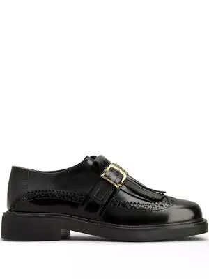 TOD'S Leather Fringe Detail Loafers