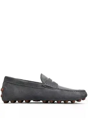 TOD'S Tod's Gommino Macro Leather Driving Shoes Grey