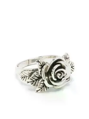 Emanuele Bicocchi Sterling Rose Ring - Silver