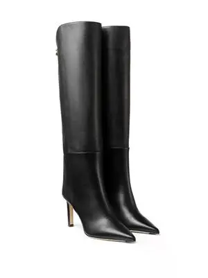 JIMMY CHOO Alizze Leather Knee High Boots
