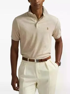 Polo Ralph Lauren Embroidered Polo Shirt - Neutrals