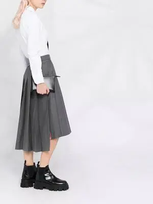 Thom Browne Pleated Midi Skirt