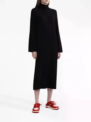 A.p.c. High-neck Ribbed Knit Midi Dress