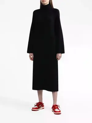 A.p.c. High-neck Ribbed Knit Midi Dress