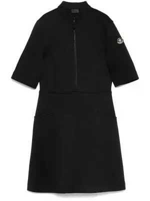Moncler Neoprene Mini Dress - Black