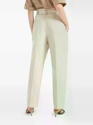 Brunello Cucinelli Belted Cigarette Trousers