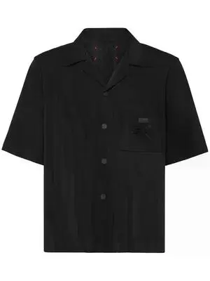 Philipp Plein Ribbed Bowling Shirt - Black