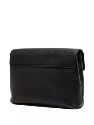 YU MEI Logo Plaque Crossbody Bag - Black