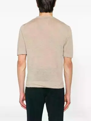 BALLANTYNE Short-sleeved Linen T-shirt