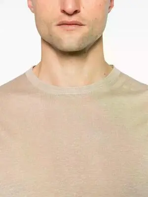 BALLANTYNE Short-sleeved Linen T-shirt