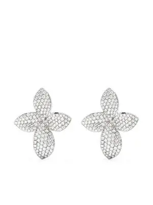 Pasquale Bruni 18kt White Gold And Diamond Giardini Segreti Earrings - Silver