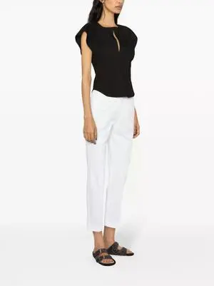 Etro Stretch-cotton Cropped Trousers