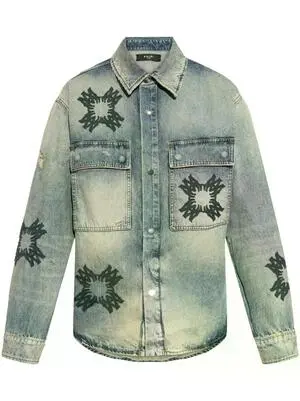 Amiri Logo-print Shirt - Blue