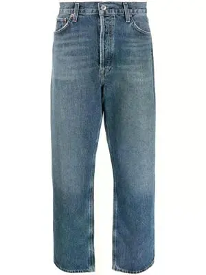 AGOLDE Mid-rise Straight-leg Jeans - Blue