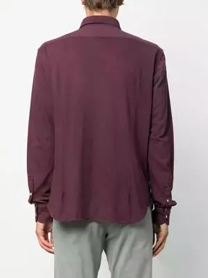 Boglioli Long-sleeve Cotton Shirt - Red