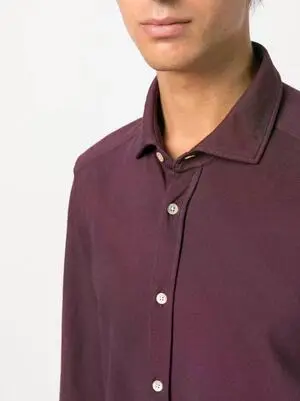 Boglioli Long-sleeve Cotton Shirt - Red