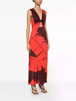 Johanna Ortiz Deep Heart Maxi Dress