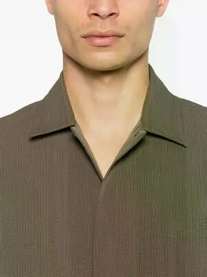 Herno Seer-crease Shirt - Brown