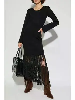Munthe Fringe Detail Midi Dress