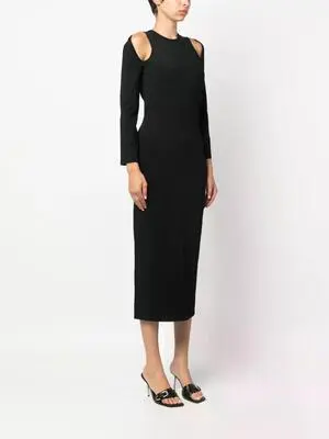 Dsquared2 Ribbed Knit Midi Dress