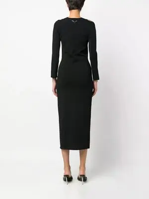 Dsquared2 Ribbed Knit Midi Dress