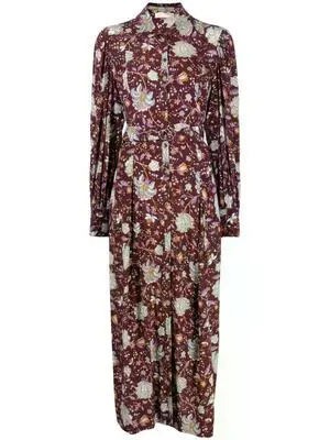 Ulla Johnson Athena Graphic-print Silk Dress - Red