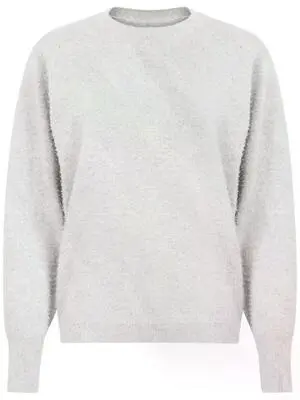 MAISON MARGIELA Crew Neck Cashmere-cotton Jumper - Grey