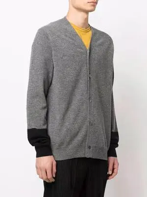 Comme Des Garçons Fine-knit Button-up Cardigan - Grey