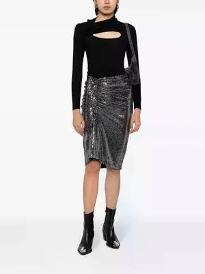MARANT ETOILE Dolene Rhinestone Pencil Skirt