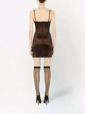 Dolce & Gabbana Satin Corset Mini Dress