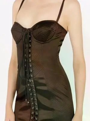 Dolce & Gabbana Satin Corset Mini Dress