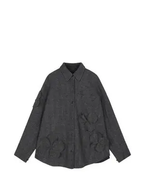 JNBY Floral Appliqué Jacket - Grey