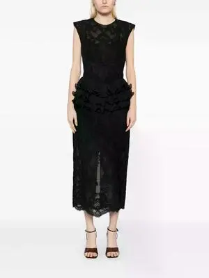 Zimmermann Crush Lace Frill Midi Dress
