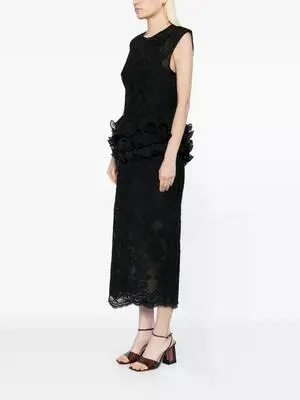 Zimmermann Crush Lace Frill Midi Dress