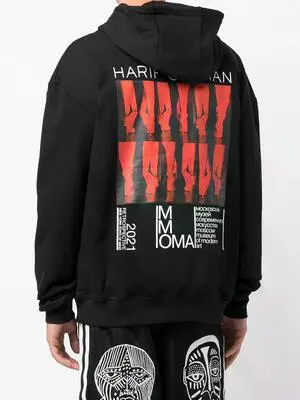 HACULLA. Ally Slogan Print Hoodie - Black
