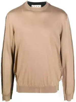 Marni Colour-block Crew Neck Jumper