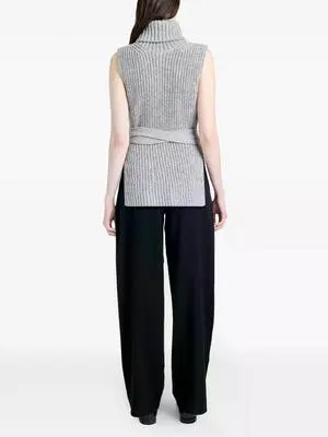 Proenza Schouler White Label Merino Wool Ribbed Knit Vest