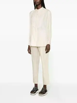 MARANT ETOILE Britten Embroidered Shirt - Neutrals
