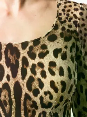 Dolce & Gabbana Long Sleeve T-shirt Animal Print