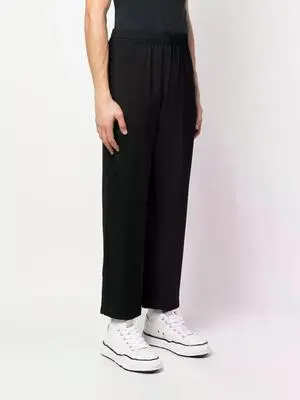 Y3 Mid-rise Straight-leg Cotton Trousers