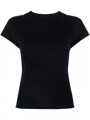 Vince Short-sleeve Wool-blend T-shirt - Blue